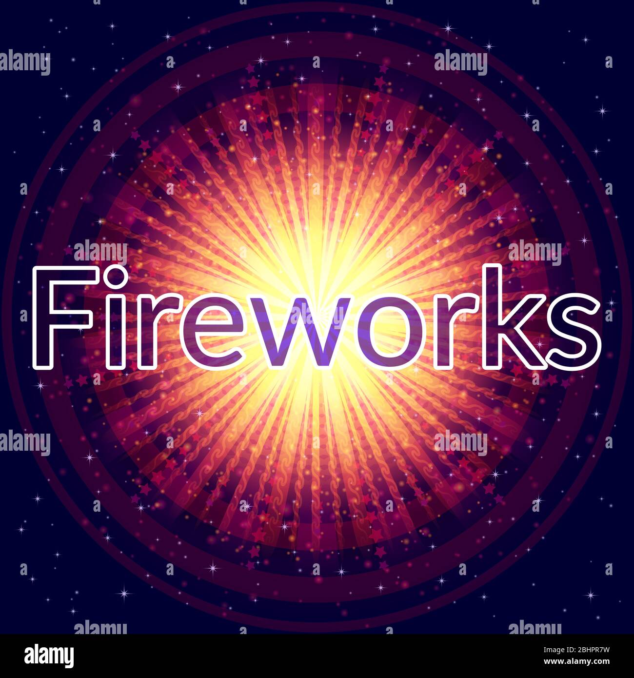 Golden rocket firework Stock Vector Images - Alamy