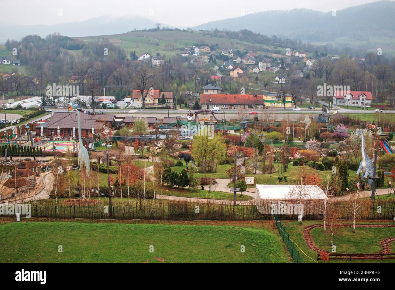 Dinoland park in Poland Zator Inwald Park Stock Photo - Alamy
