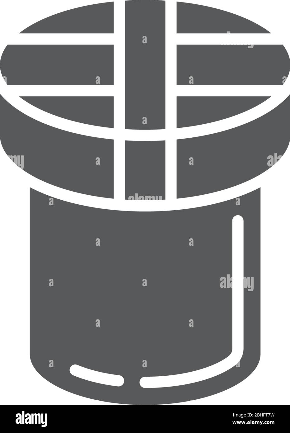 Round box vector icon symbol isolated on white background Stock Vector ...