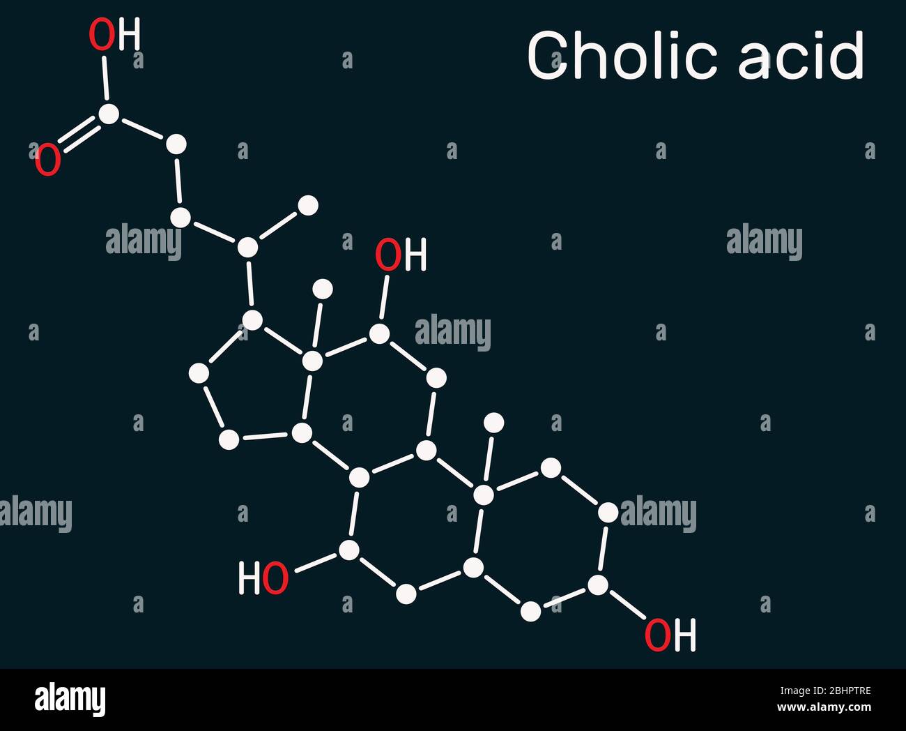 Cholic acid bile acid molecule hi-res stock photography and images - Alamy