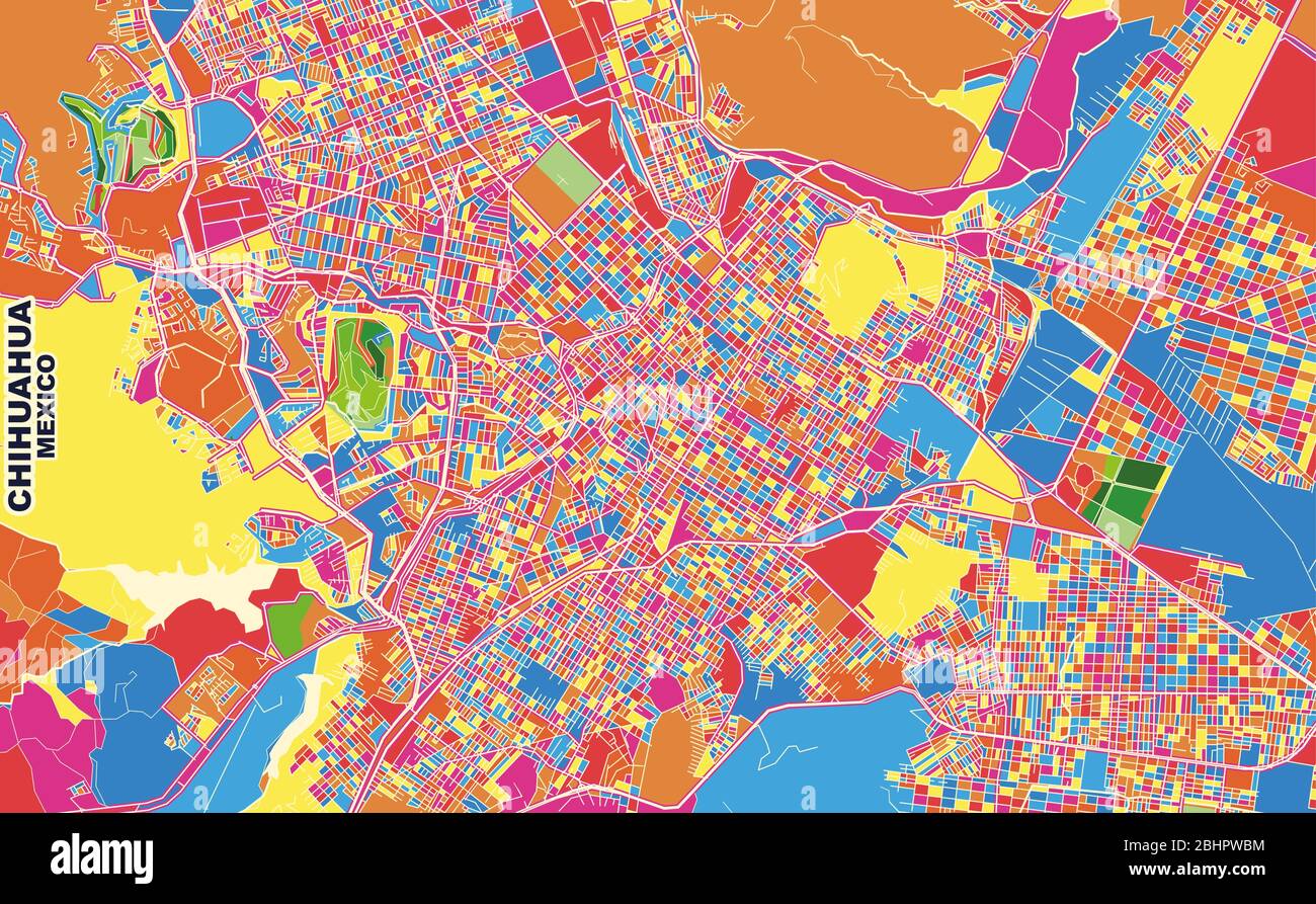 Chihuahua mexico map Stock Vector Images - Alamy