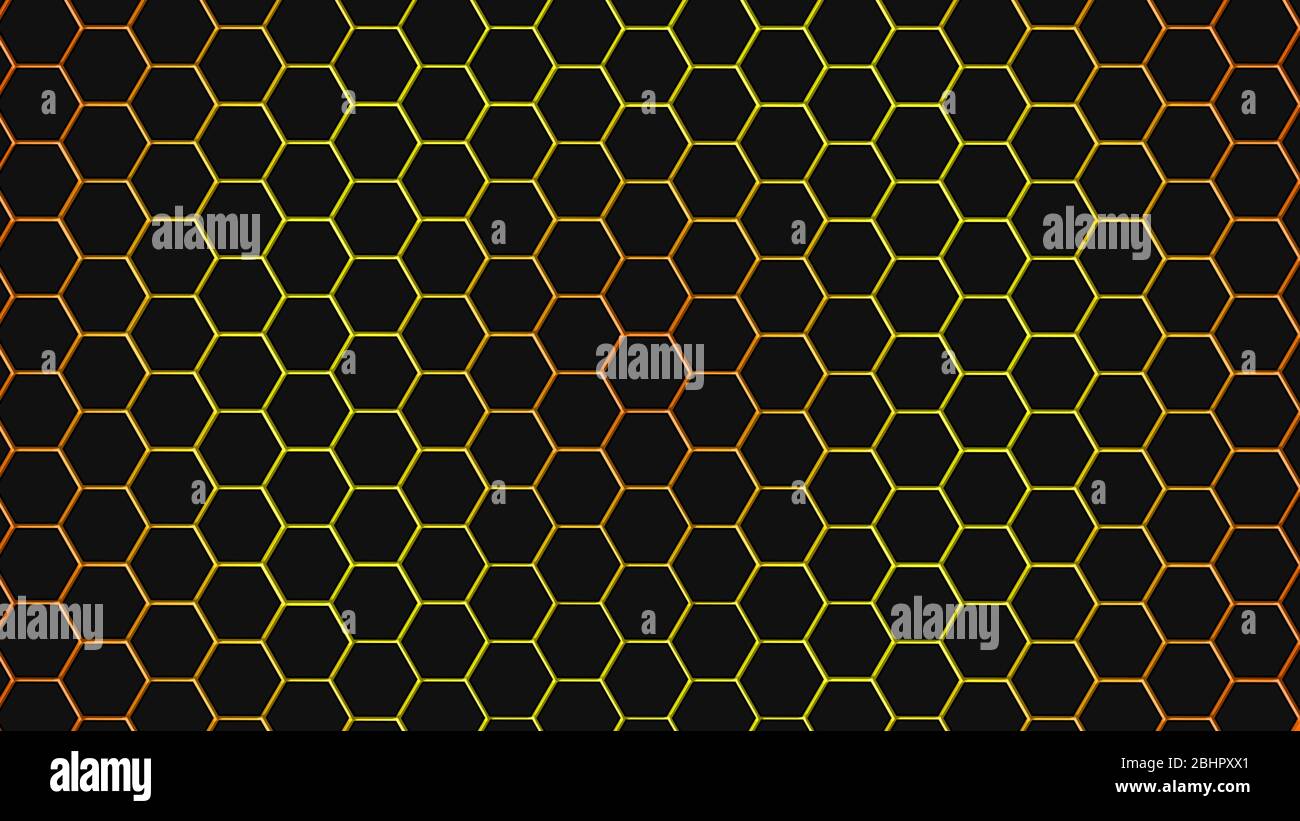 Yellow hexagonal texture. Abstract background for design Stock Photo ...