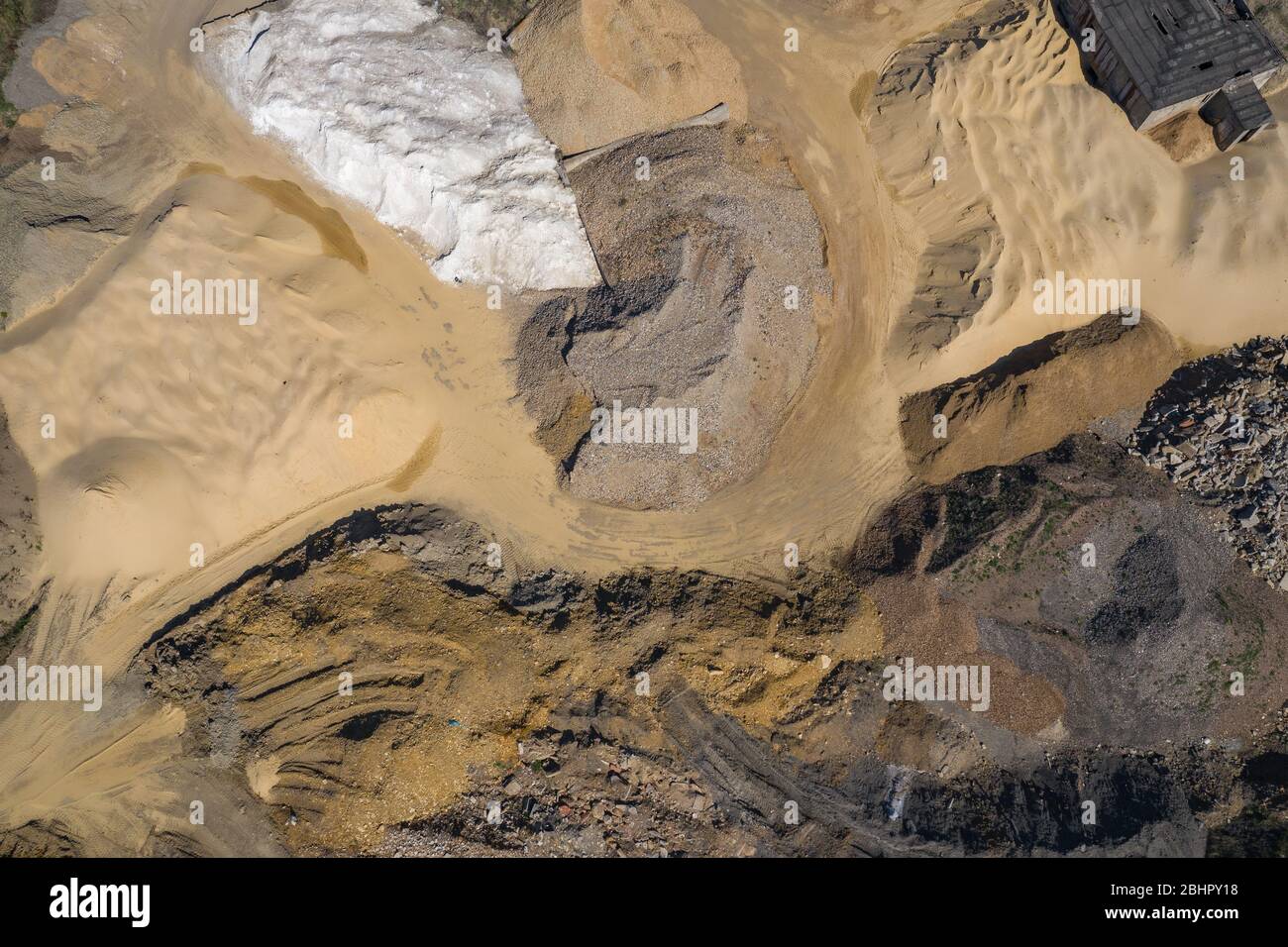 Aerial landscape mining water pollution hi-res stock photography and ...