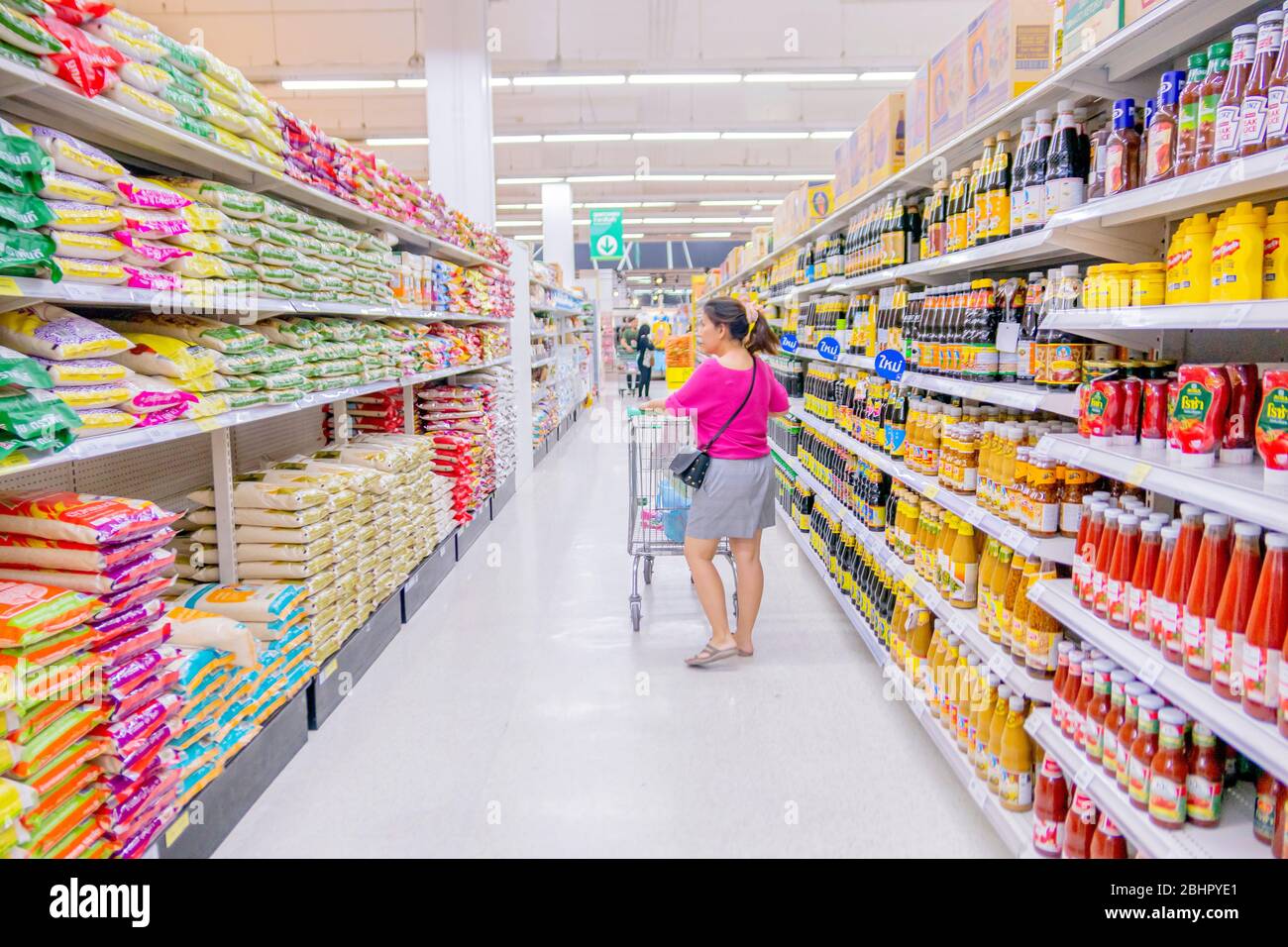 Row of rice pack hi-res stock photography and images - Alamy