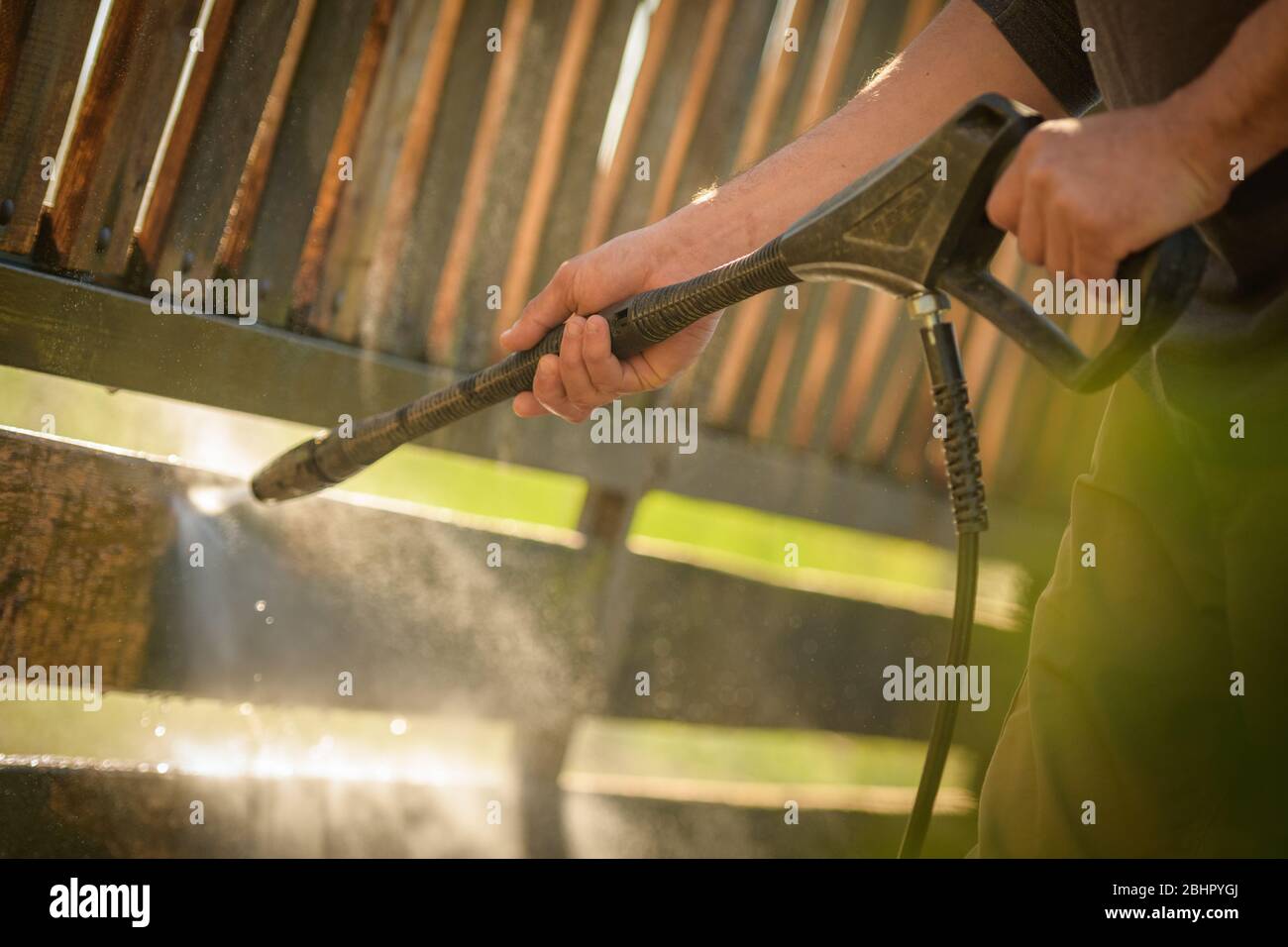 Using Power Washer High Resolution Stock Photography and Images - Alamy