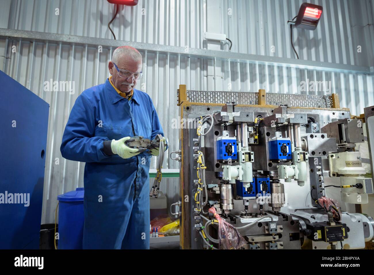 Electrical worker electrical station High Resolution Stock Photography ...