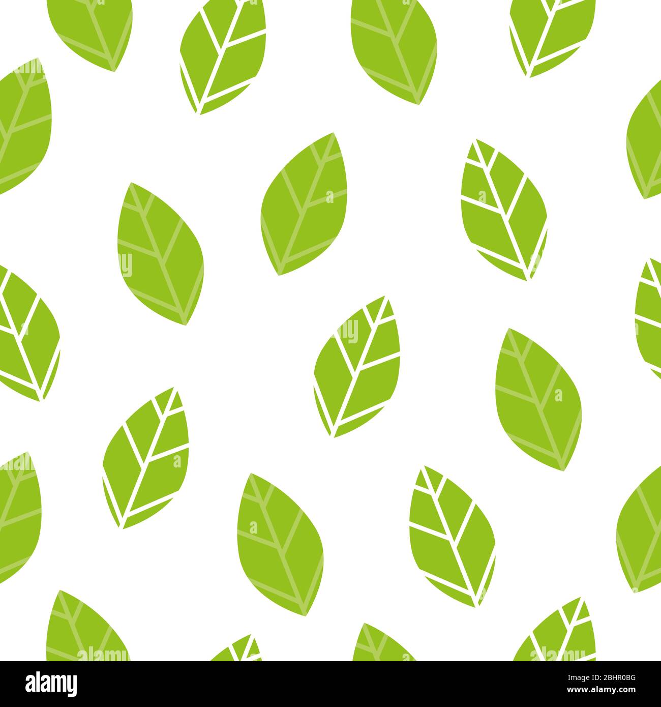 Seamless pattern from green leaves. Ecological concept and environment ...