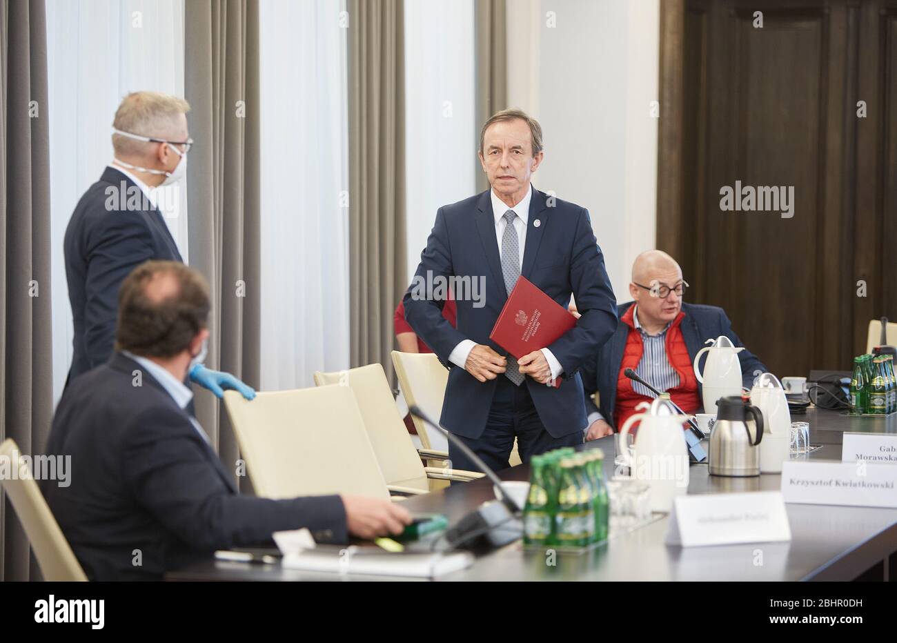 Warsaw, Mazovian, Poland. 27th Apr, 2020. A Meeting In The Senate Devoted To Consultations On ...