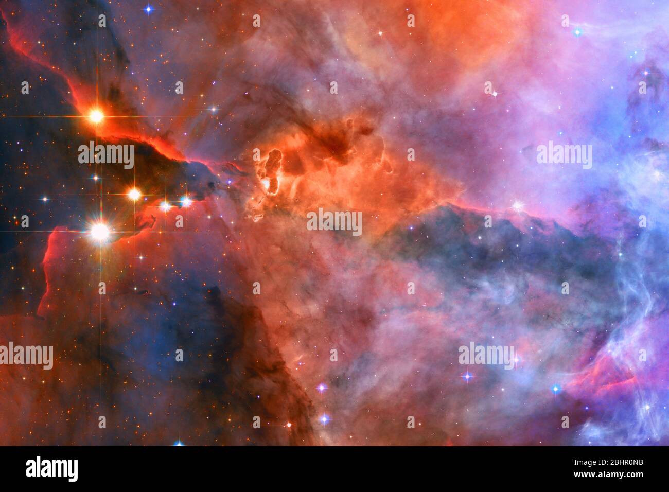 Infinite space with nebulae and stars. Elements of this image furnished ...