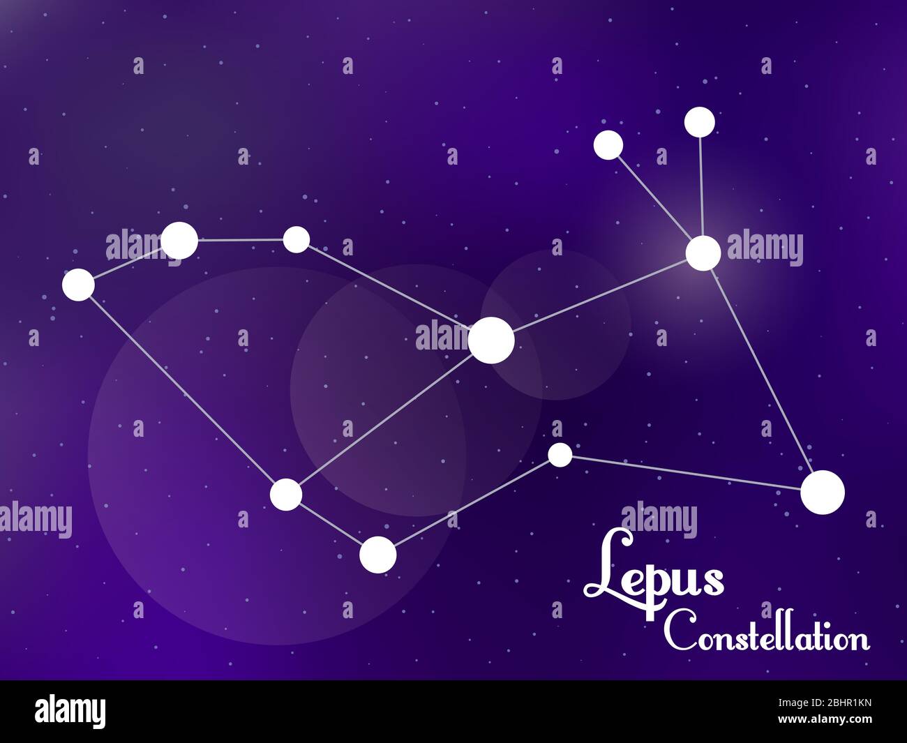 Lepus Constellation Drawing