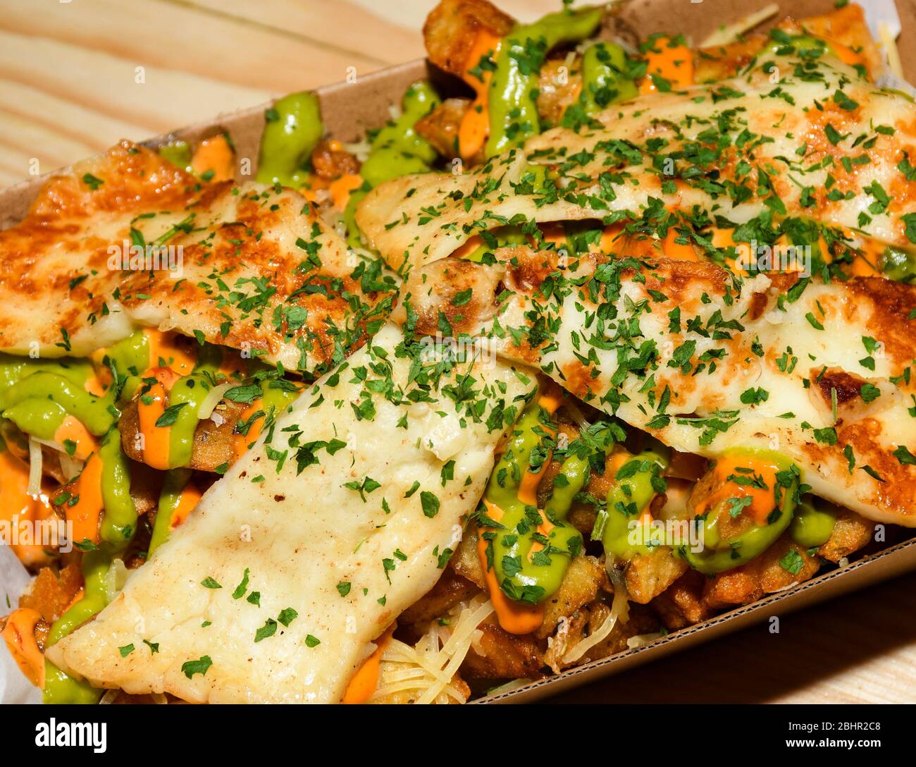 Disco french fries, gravy sauce mozzarella halloumi cheese potatoes ...