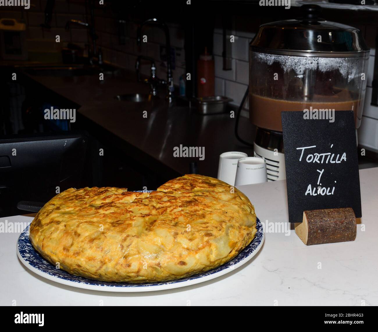 Spanish omelette or Spanish tortilla is a traditional dish from Spain ...