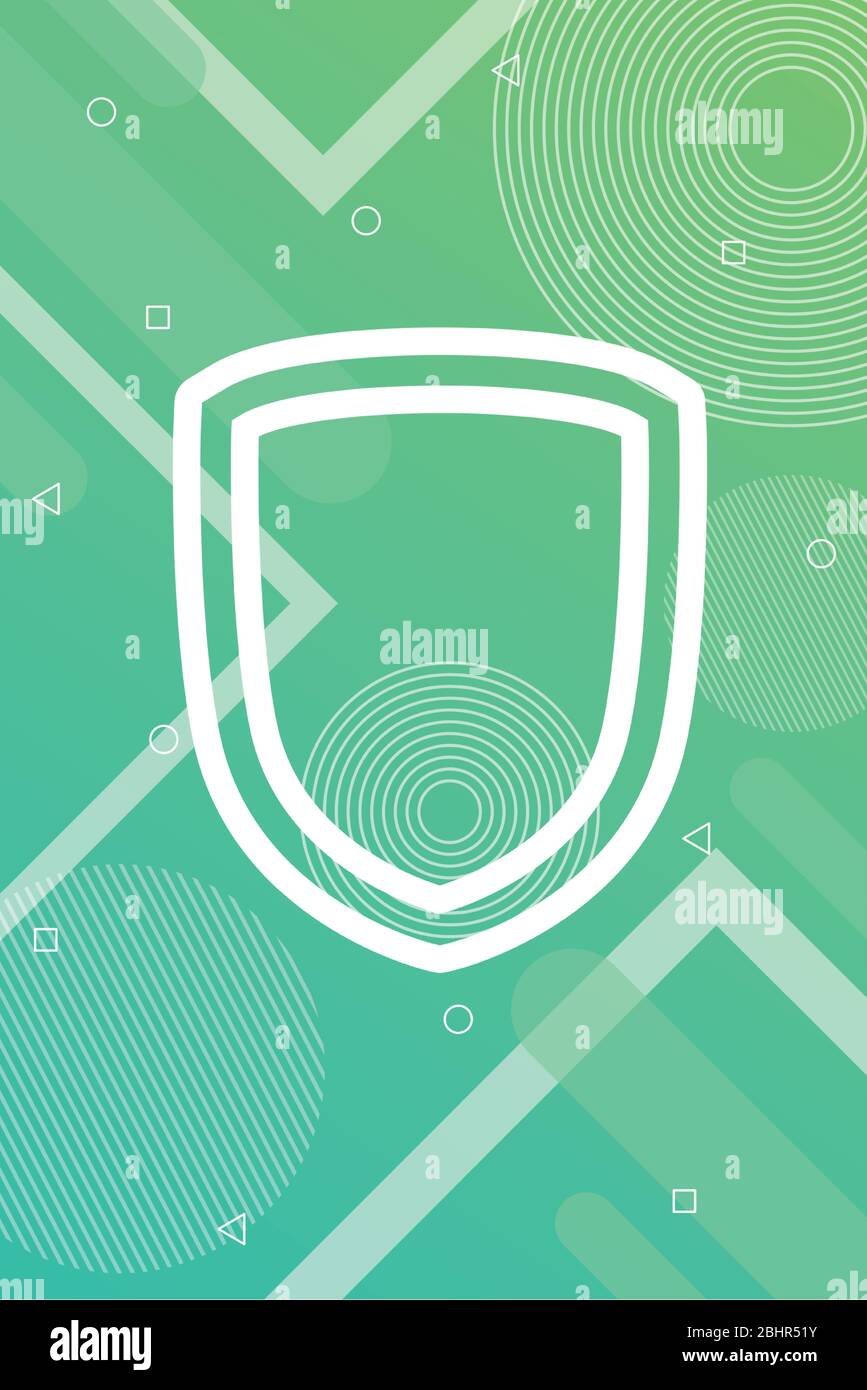 green vibrant colors background with shield Stock Vector Image & Art ...