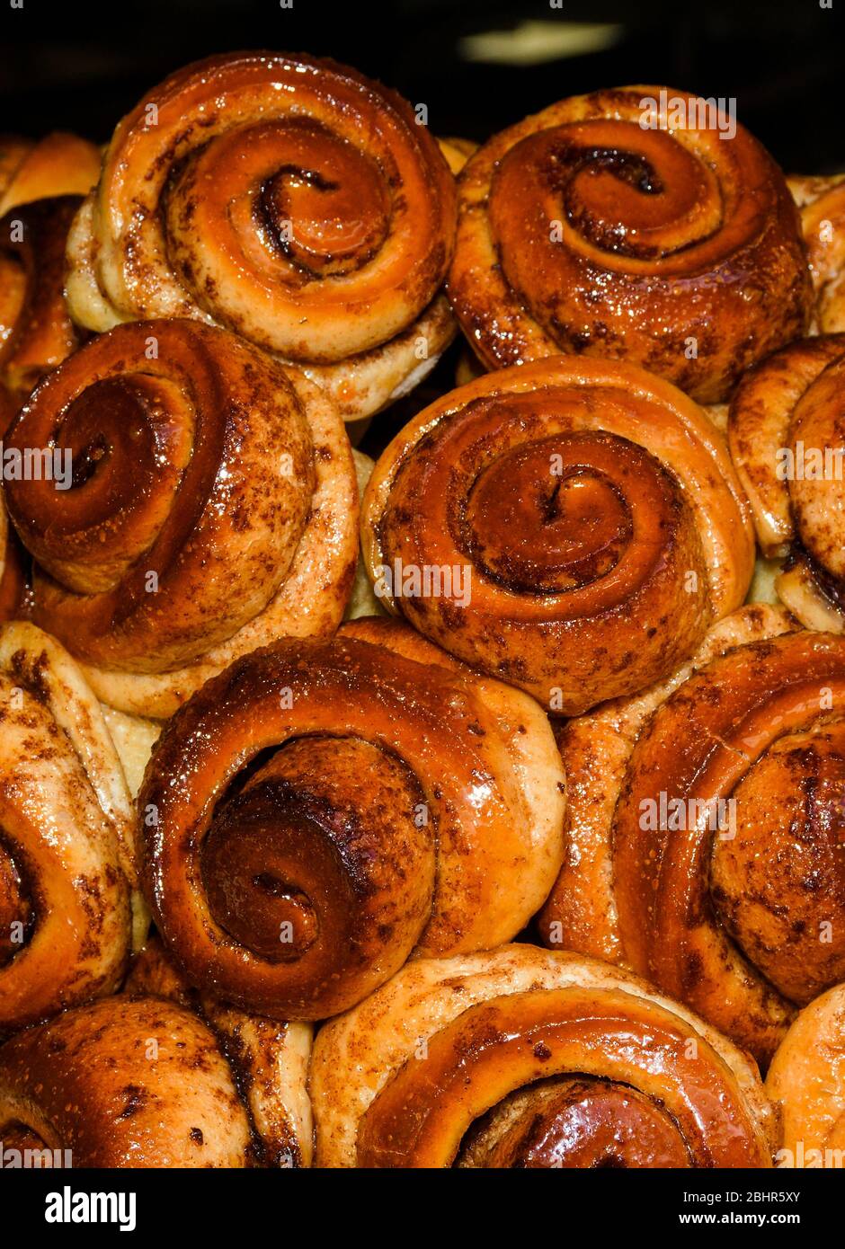 Traditional British pastry specialties for sale at the market Stock ...