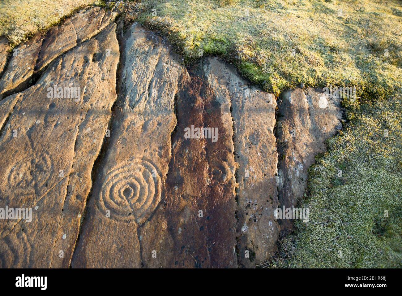Cup and ring carvings, Kilmartin, Lochgilphead, Argyll Stock Photo - Alamy