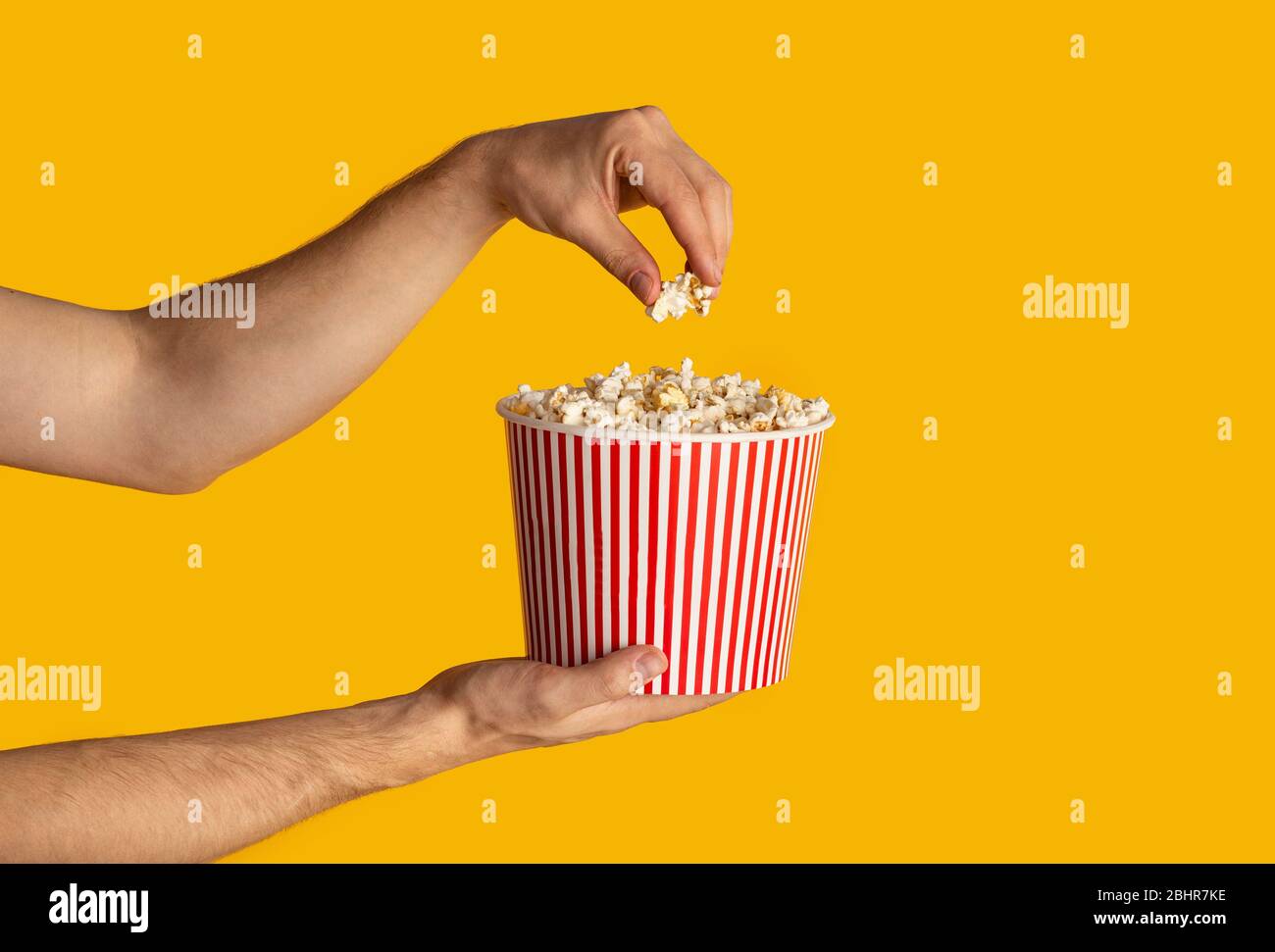 Empty popcorn bucket hi-res stock photography and images - Alamy