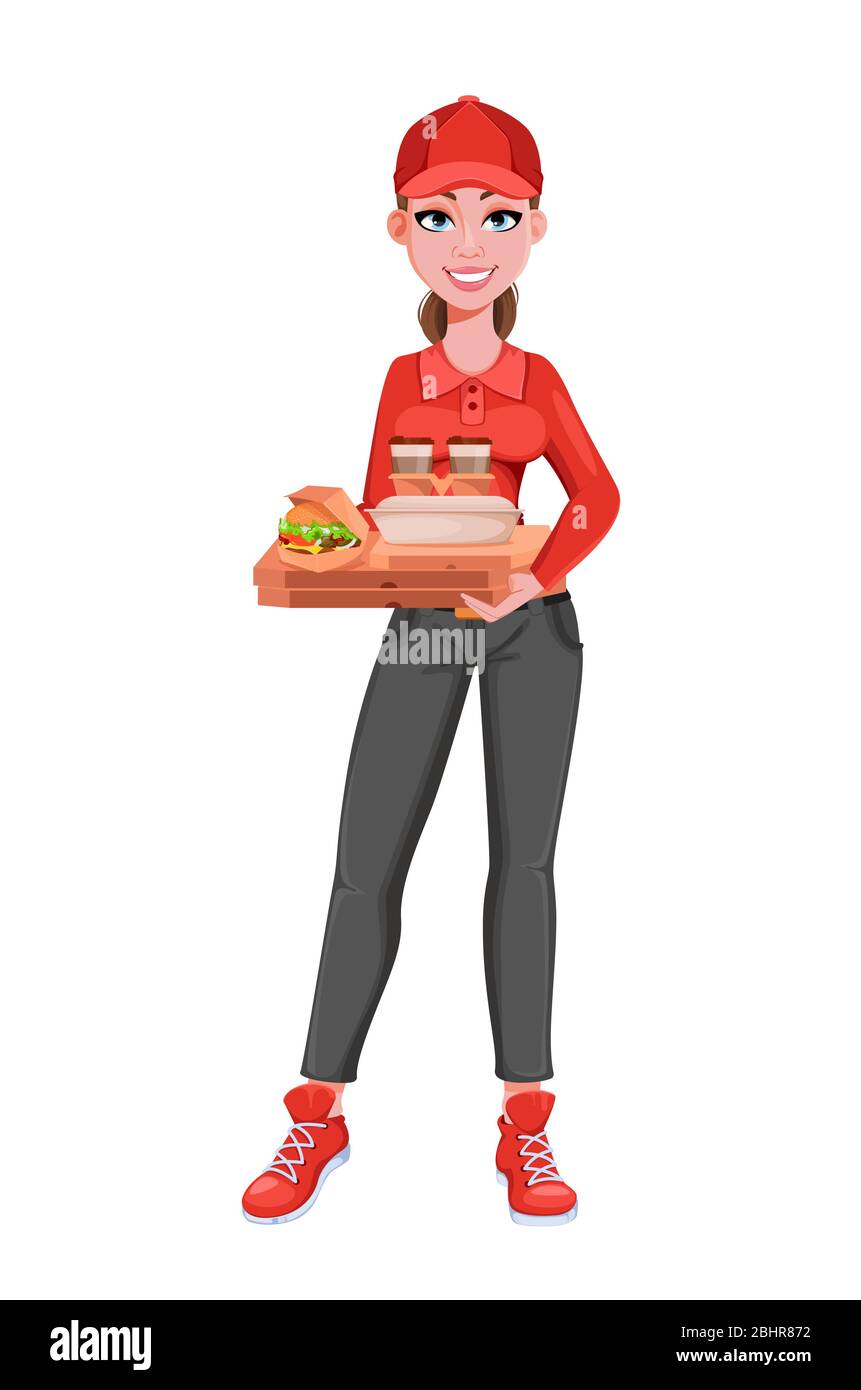 Food Delivery Cartoon