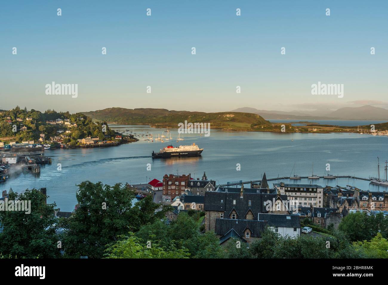 Oban Bay with MV Isle of Mull, Argyll Stock Photo - Alamy