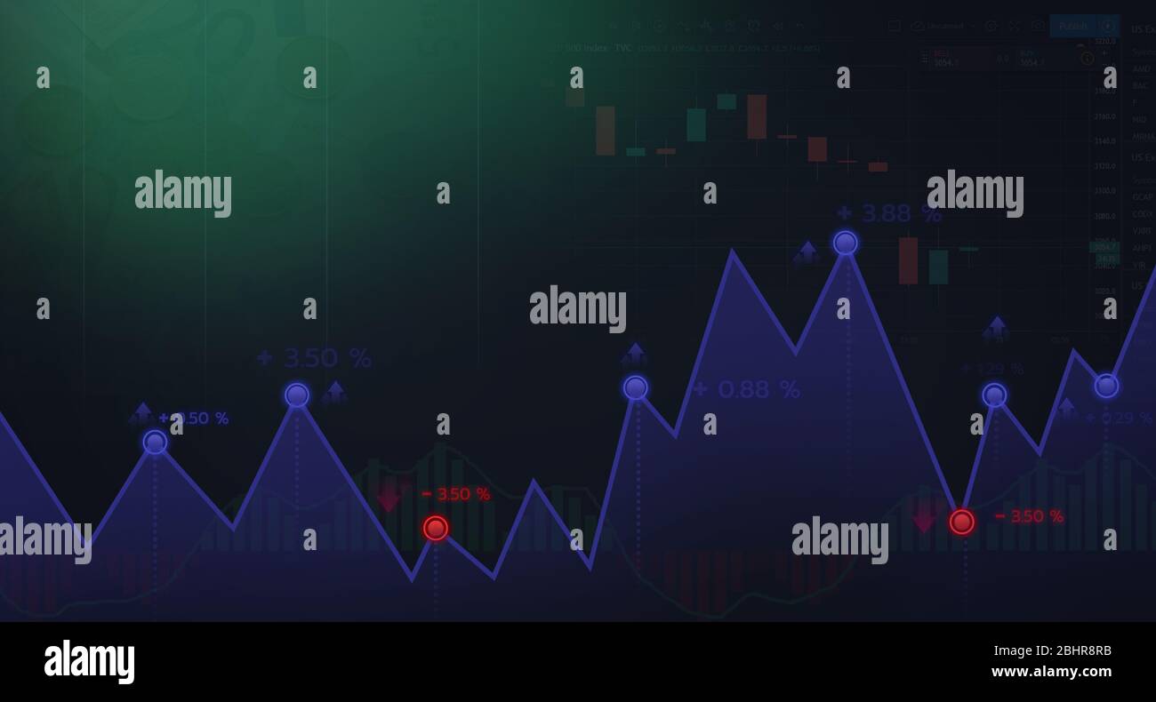 blue line chart currency financial,blue chart currency Stock Photo - Alamy