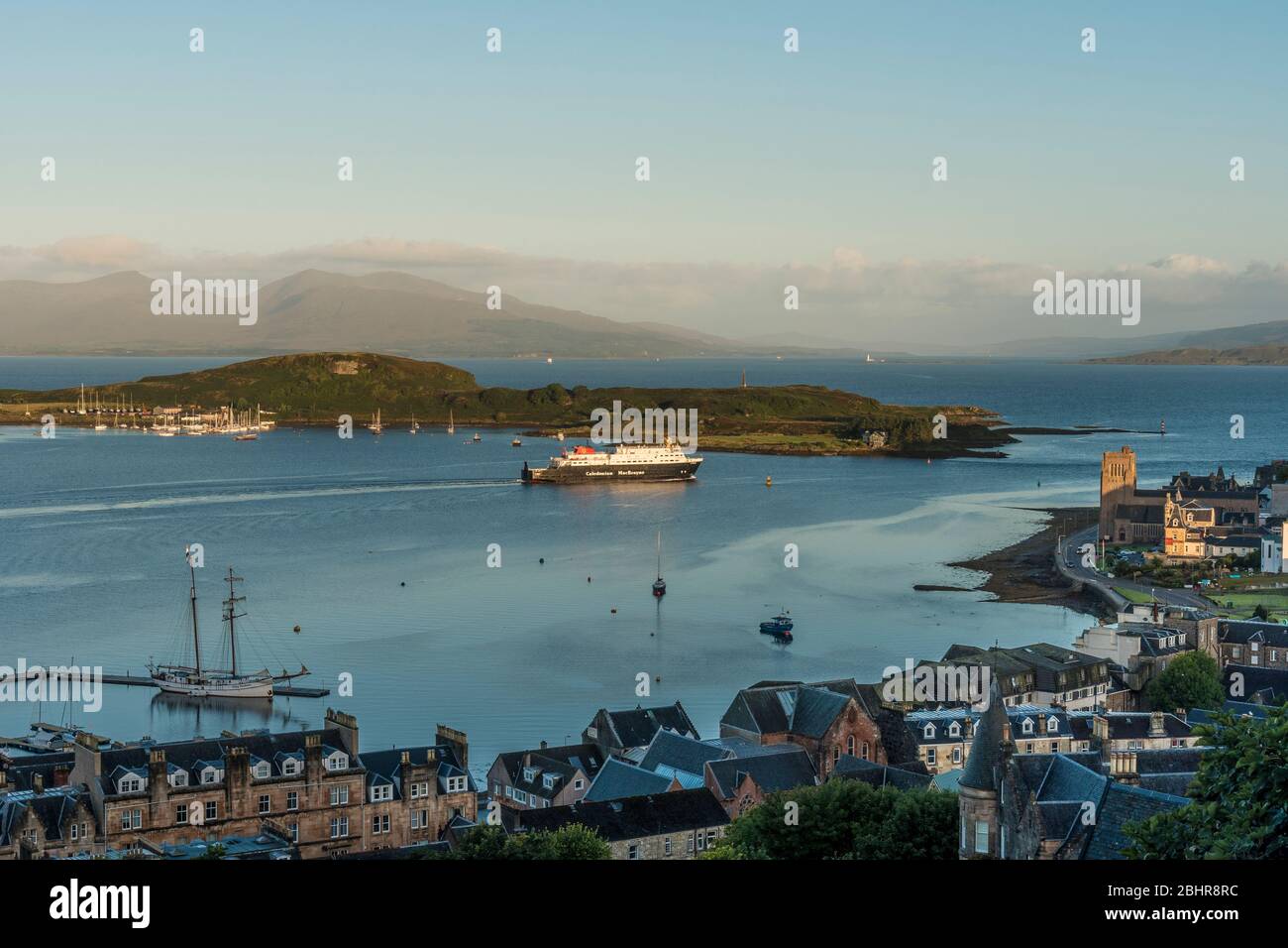 Oban Bay with MV Isle of Mull, Argyll Stock Photo - Alamy