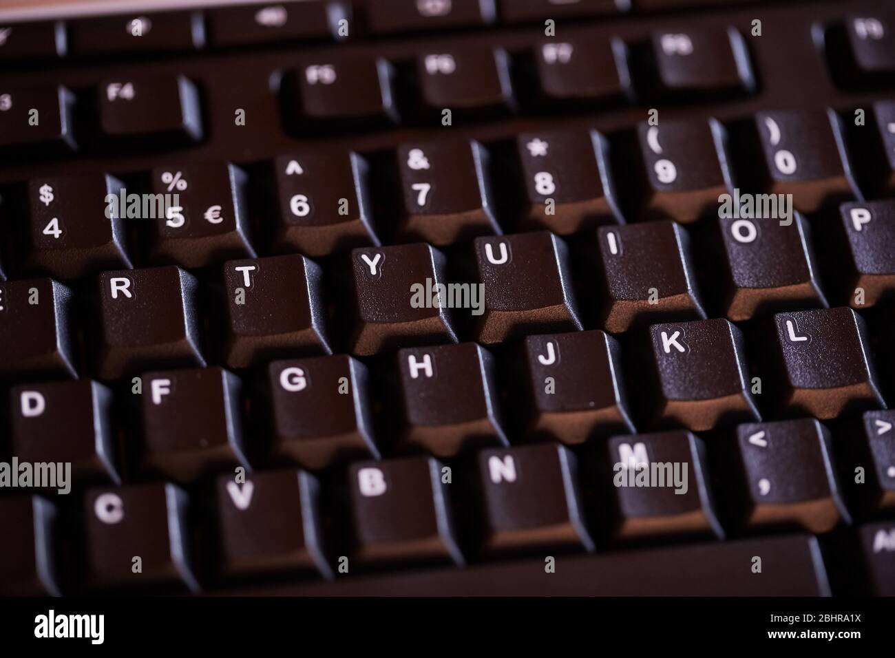 Black Keyboard Detail Stock Photo - Alamy