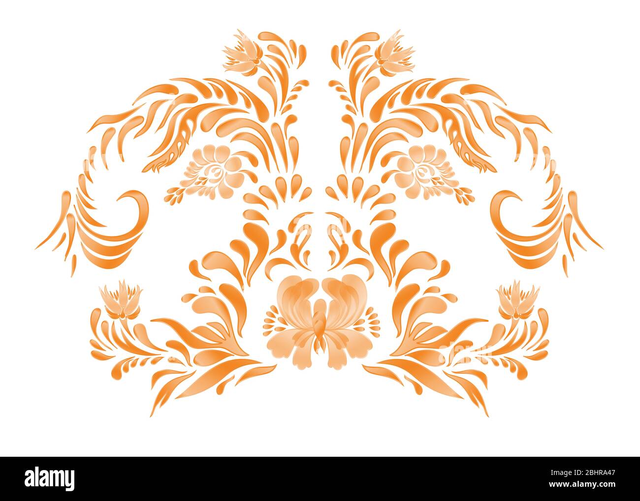 Warm vintage floral garden Cut Out Stock Images & Pictures - Alamy