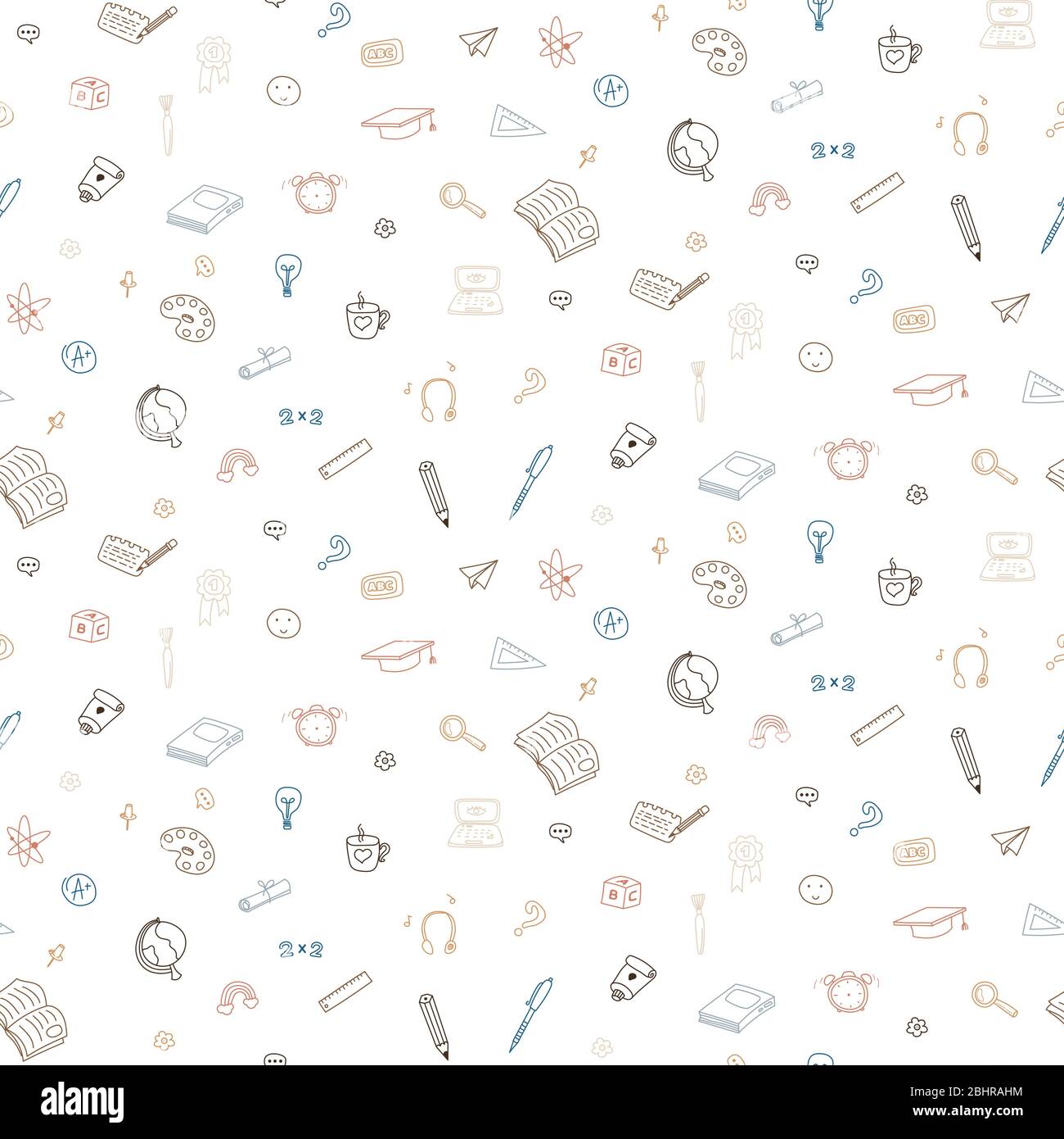 Seamless math symbols vector background hi-res stock photography and ...