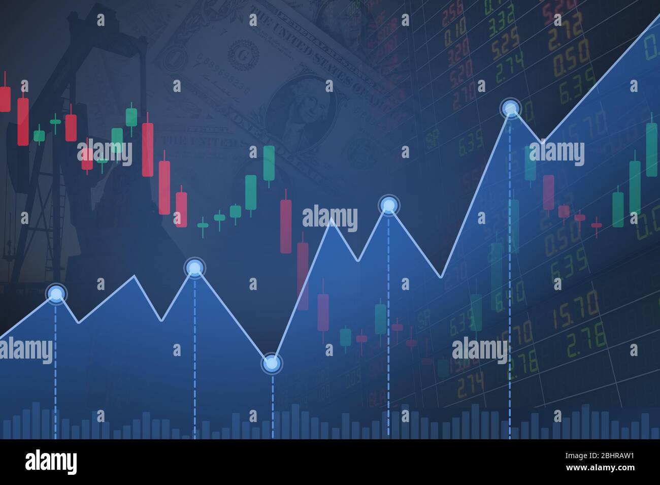 blue line chart currency financial,blue chart currency Stock Photo - Alamy