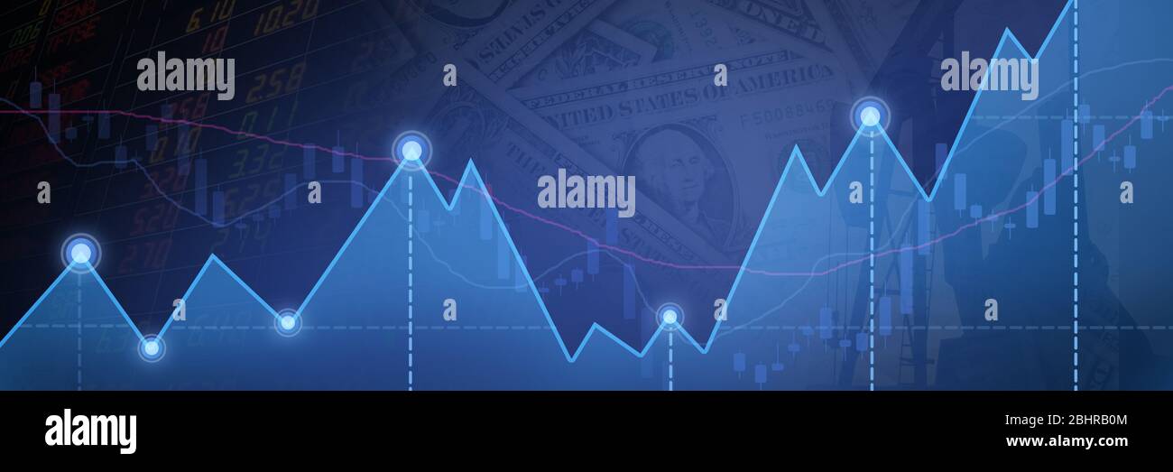 blue line chart currency financial,blue chart currency Stock Photo - Alamy