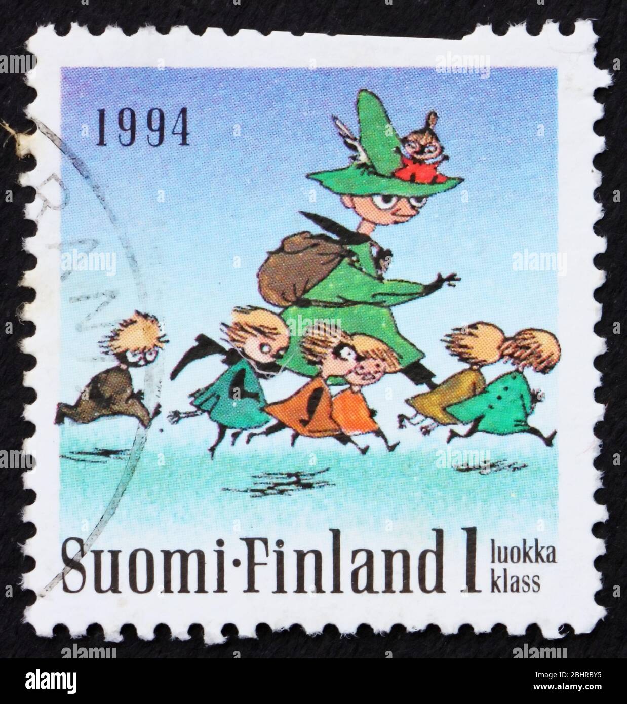 FINLAND - CIRCA 1993: a stamp printed in the Finland shows Seven ...