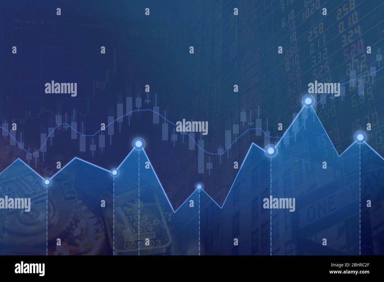 blue line chart currency financial,blue chart currency Stock Photo - Alamy