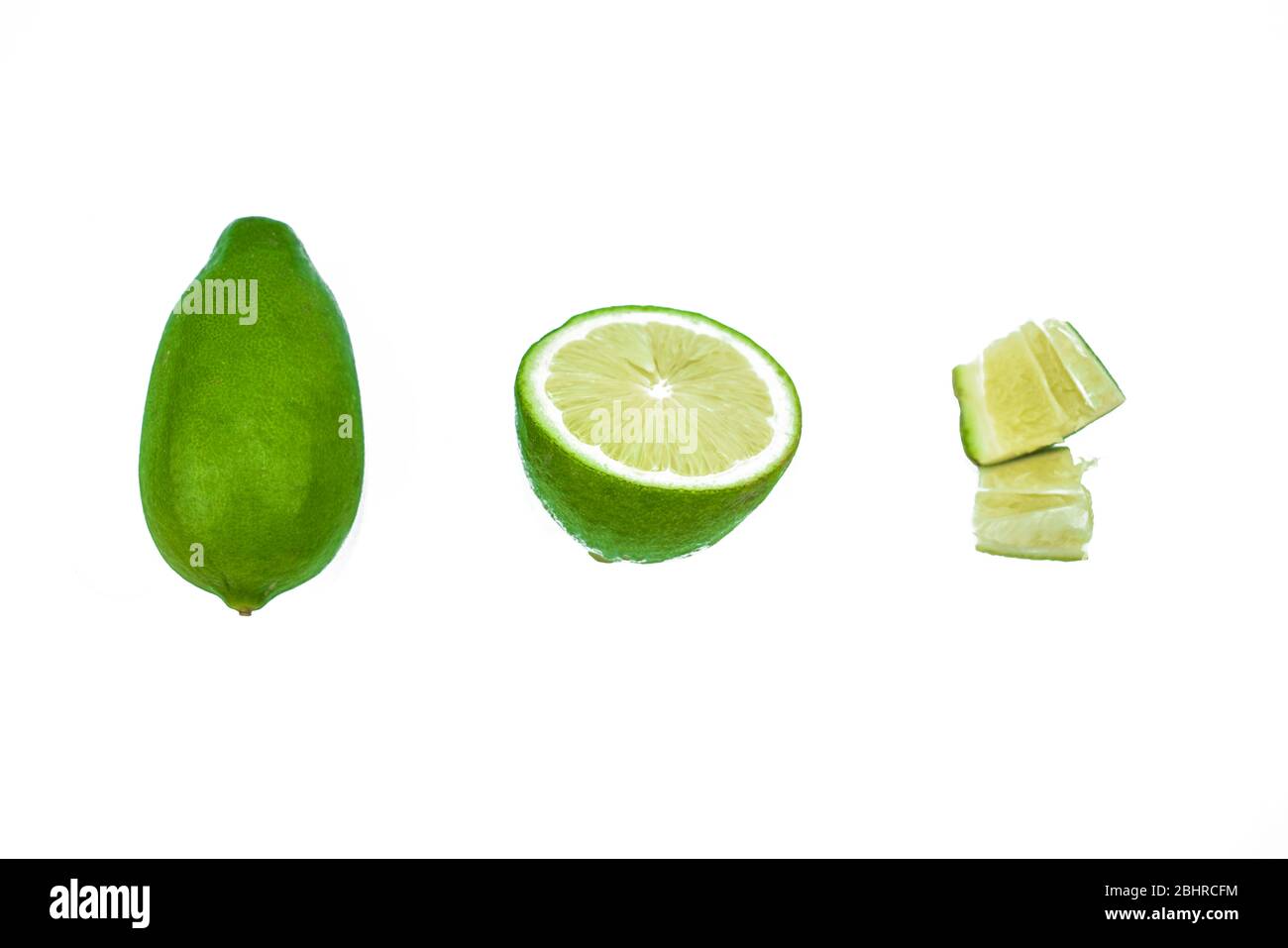 Three phases of a lemon being cut-ted from a full on to very small ...