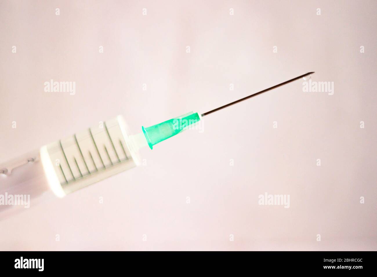 Squirting syringe needle with medicine for medical intramuscular ...