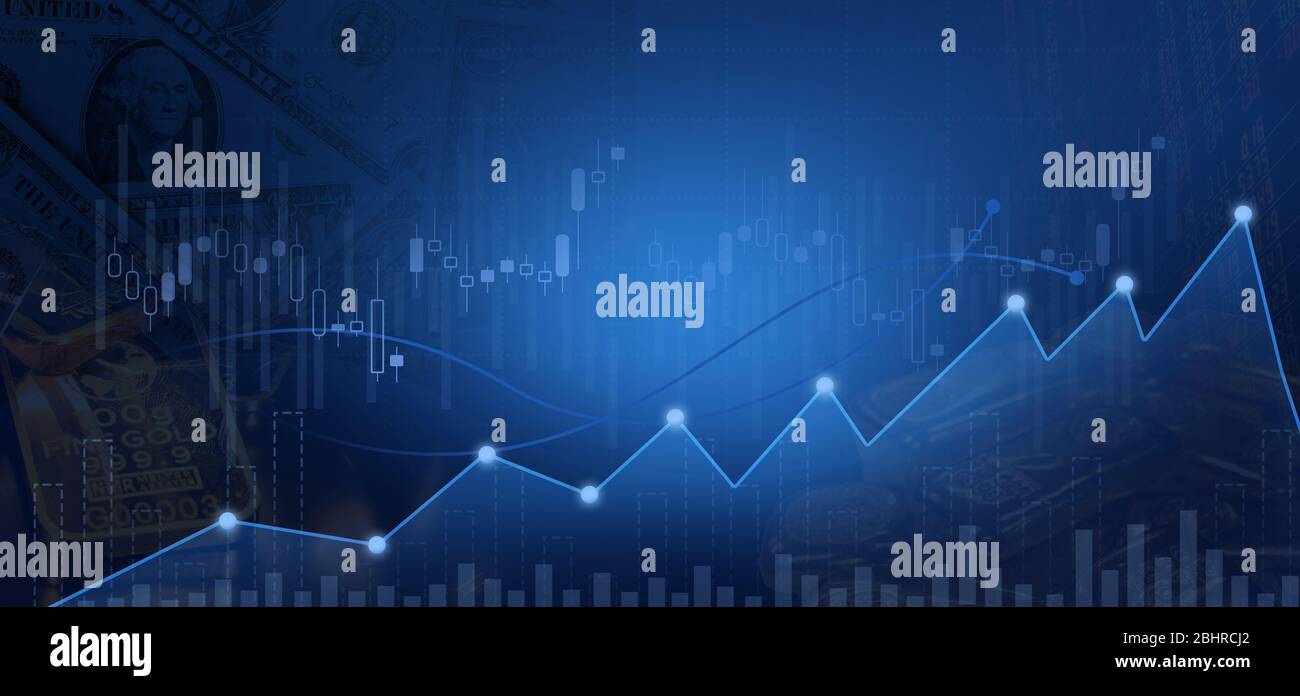 blue line chart currency financial,blue chart currency Stock Photo - Alamy
