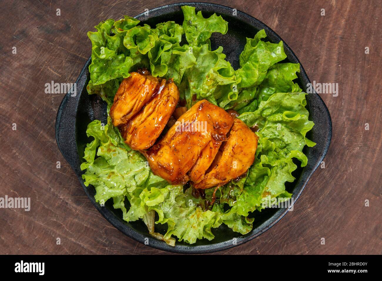 Gourmet chicken plate hi-res stock photography and images - Alamy