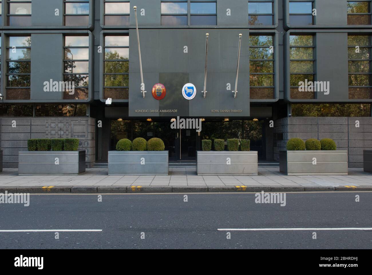 Modern Architecture Grey Concrete Royal Danish Embassy, Embassy of ...