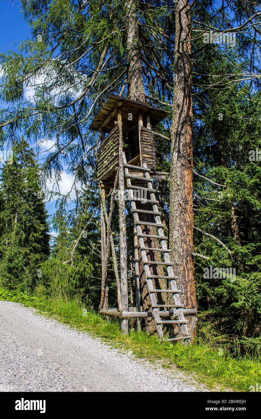Wooden watch tower hi-res stock photography and images - Alamy