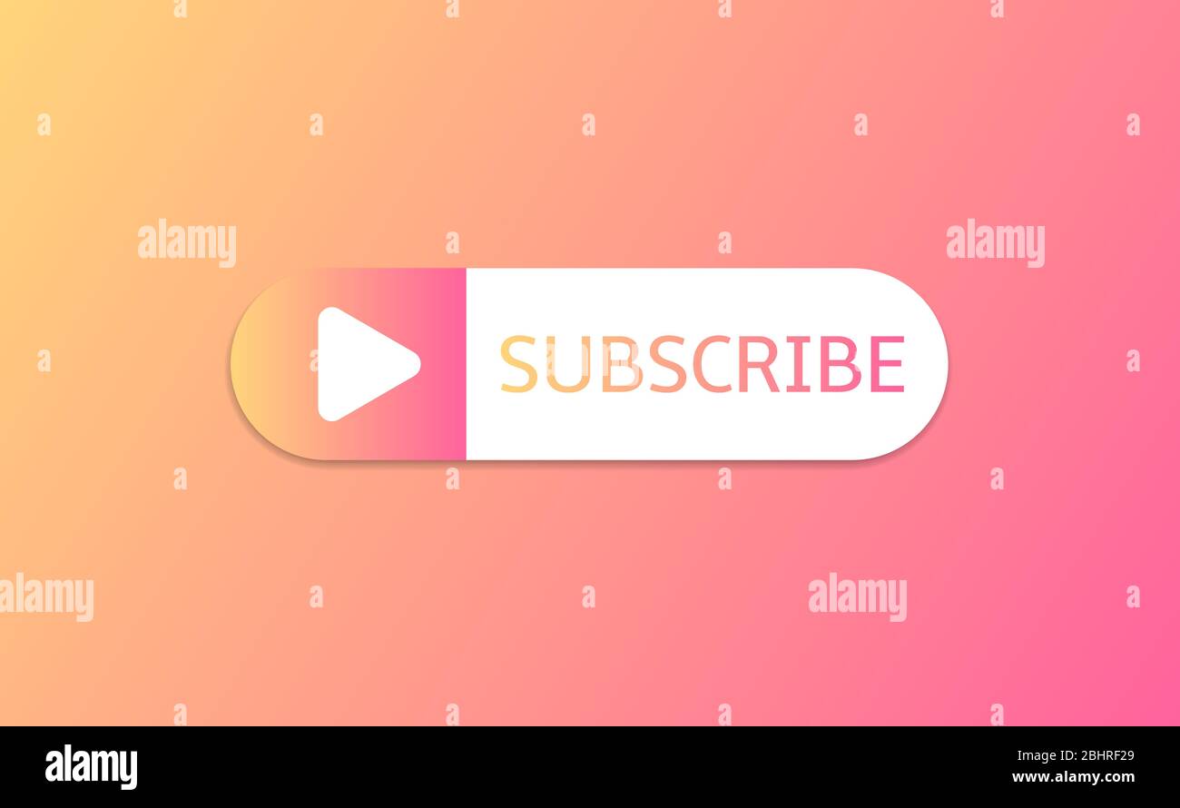 Subscribe button template Stock Vector Image & Art - Alamy