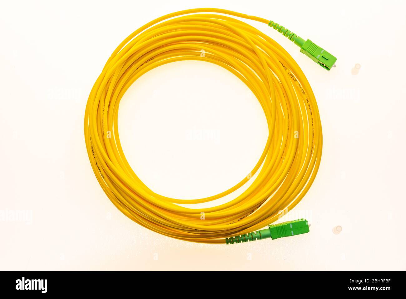 Fiber optic and multipair conductors for extension Stock Photo - Alamy