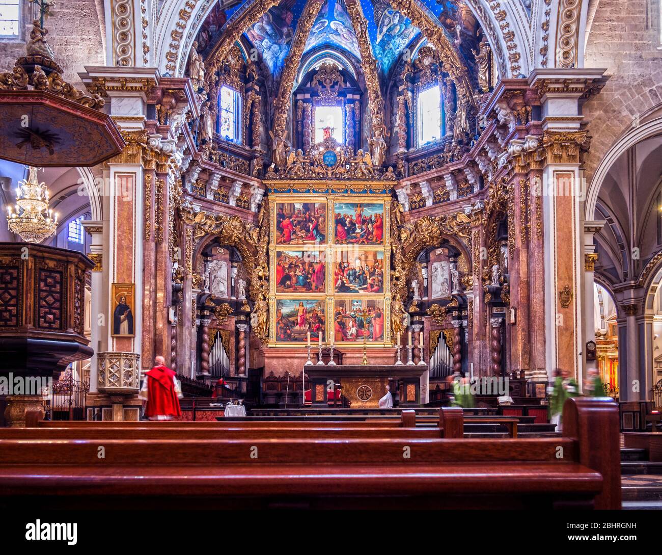 Altar Mayor y Retablo de la catedral de Valencia. Comunidad Valenciana ...
