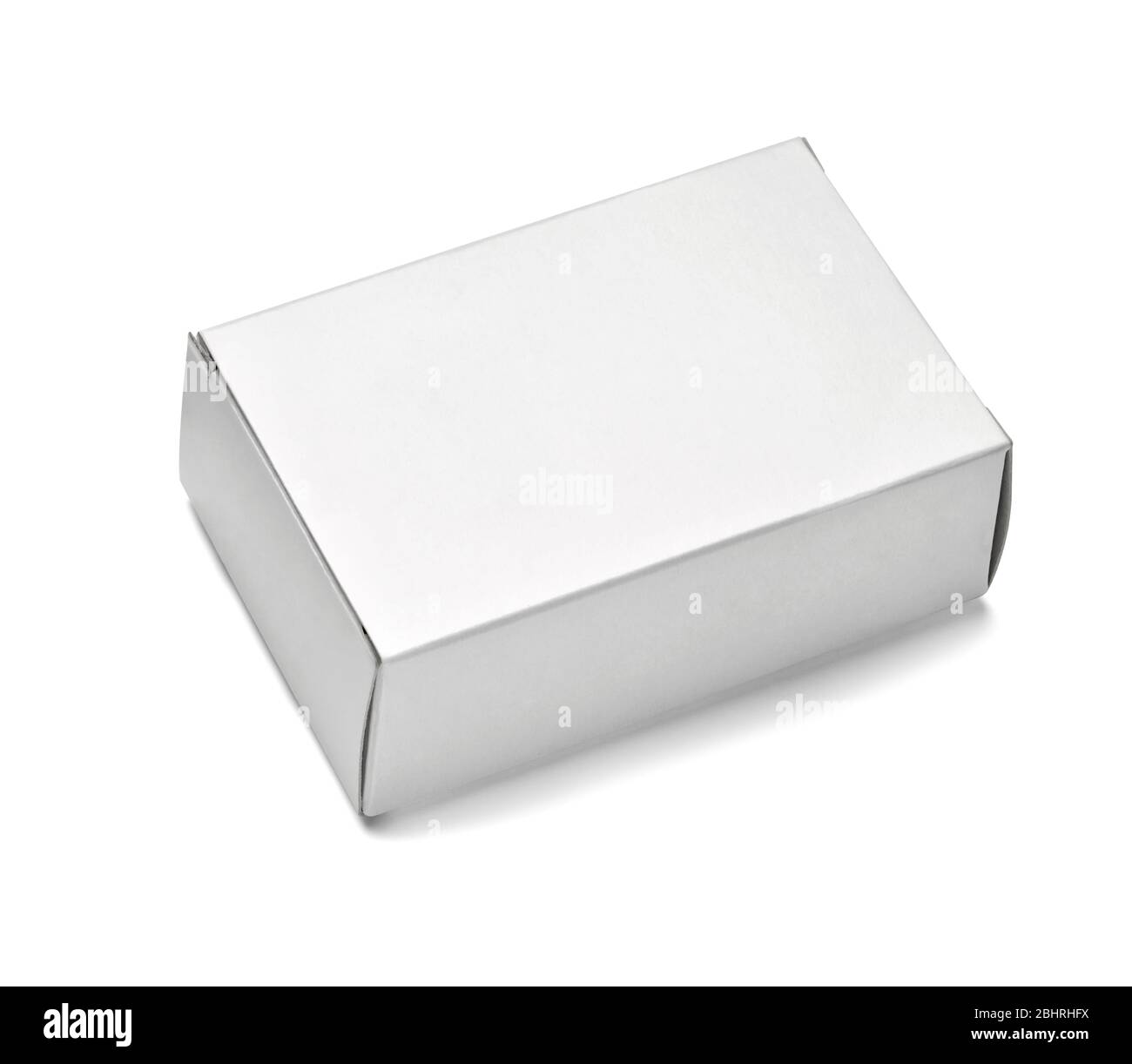 close up of a white box template on white background Stock Photo - Alamy