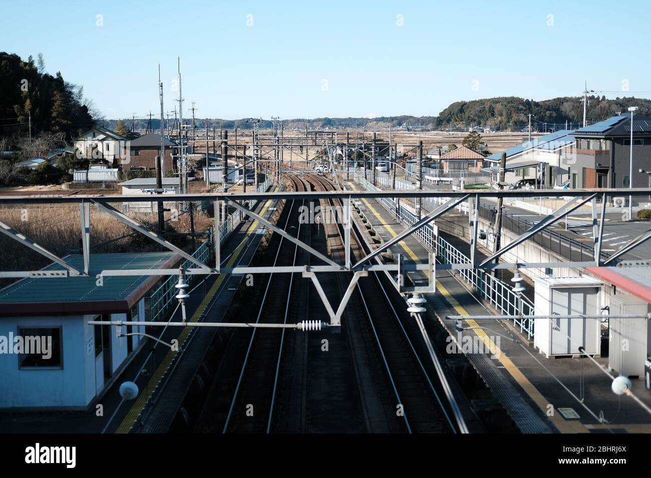 Japan rural railway station hi-res stock photography and images - Alamy