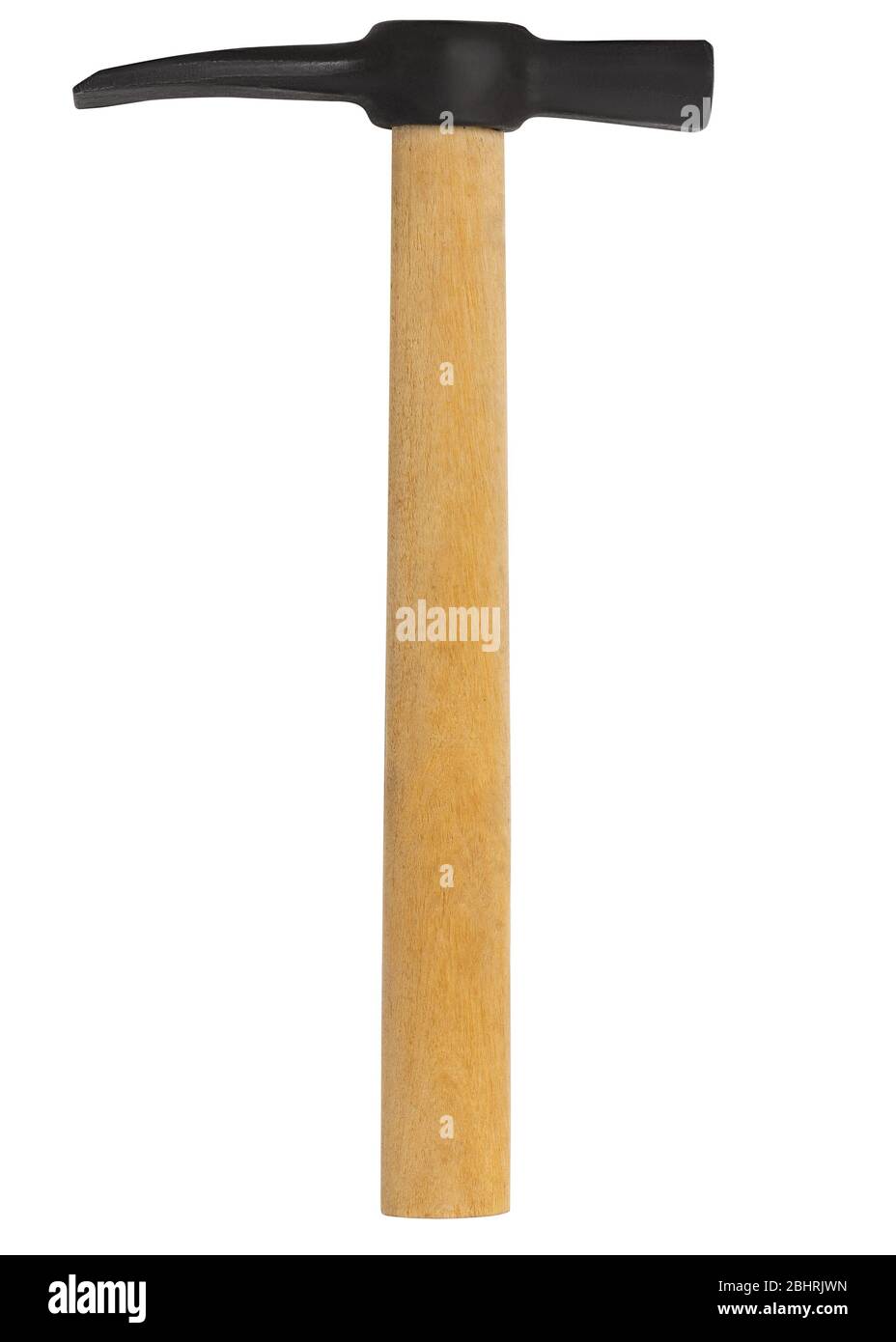 Pickaxe with wooden handle isolated on white background Stock Photo - Alamy