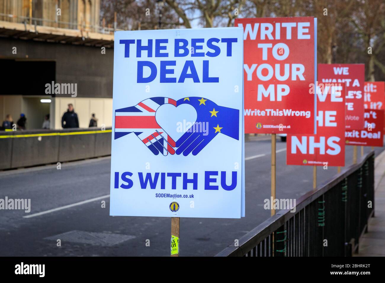 We want a peoples vote sign hi-res stock photography and images - Alamy