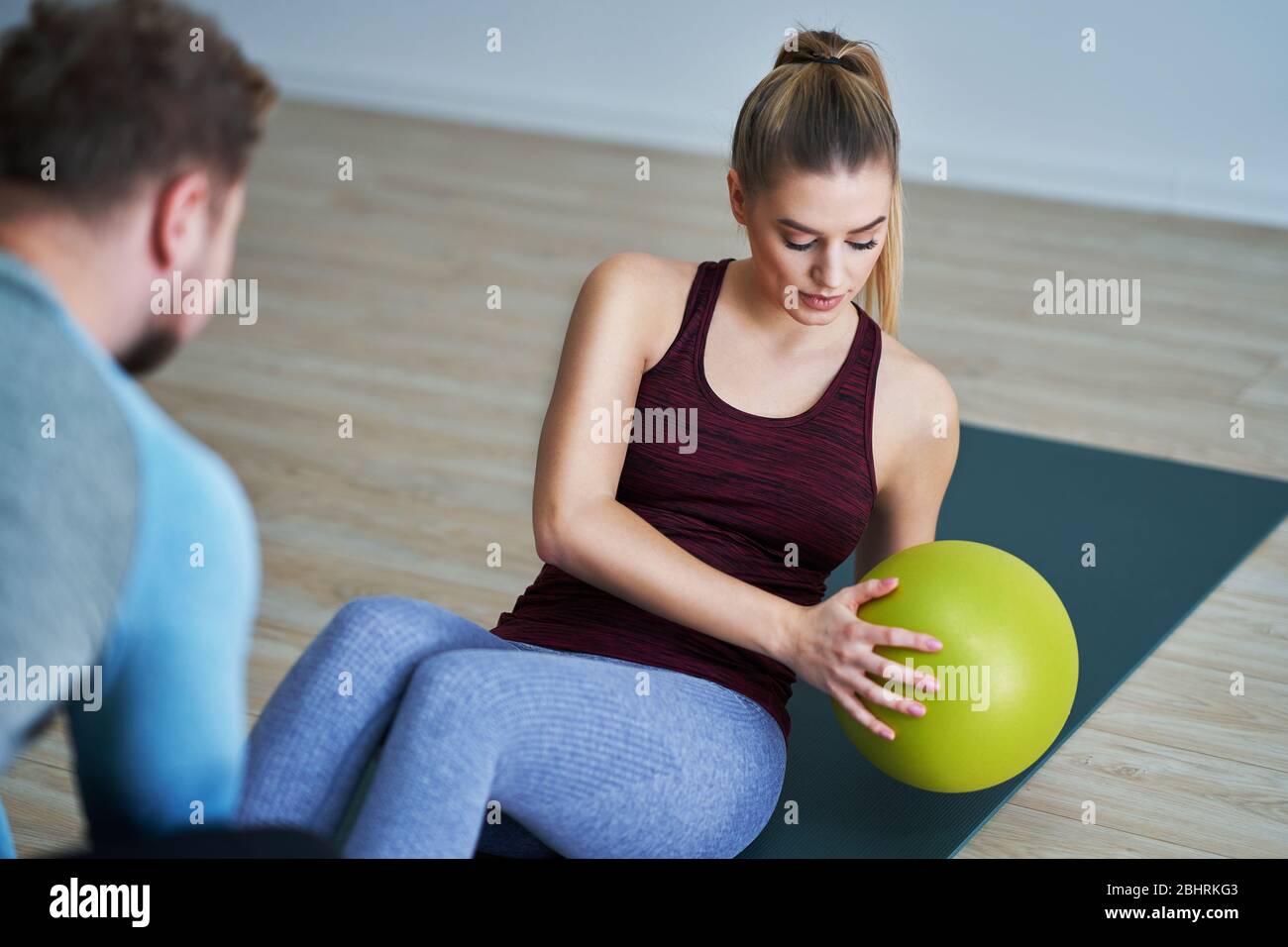 Attractive woman personal trainer hi-res stock photography and images ...