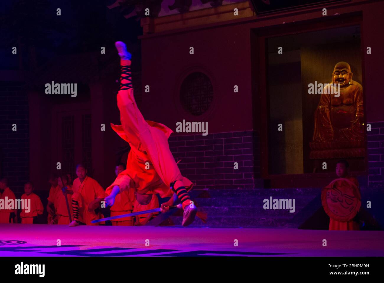 Shaolin, Luoyang, Henan Province / China - January 4 2016: Shaolin Kung ...