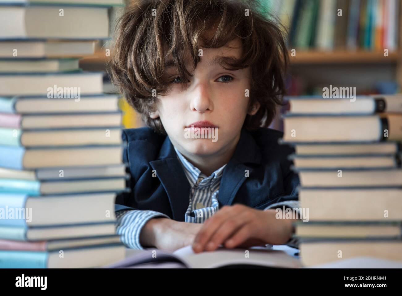 Learning at home, online learning, self quarantine concept. Children ...