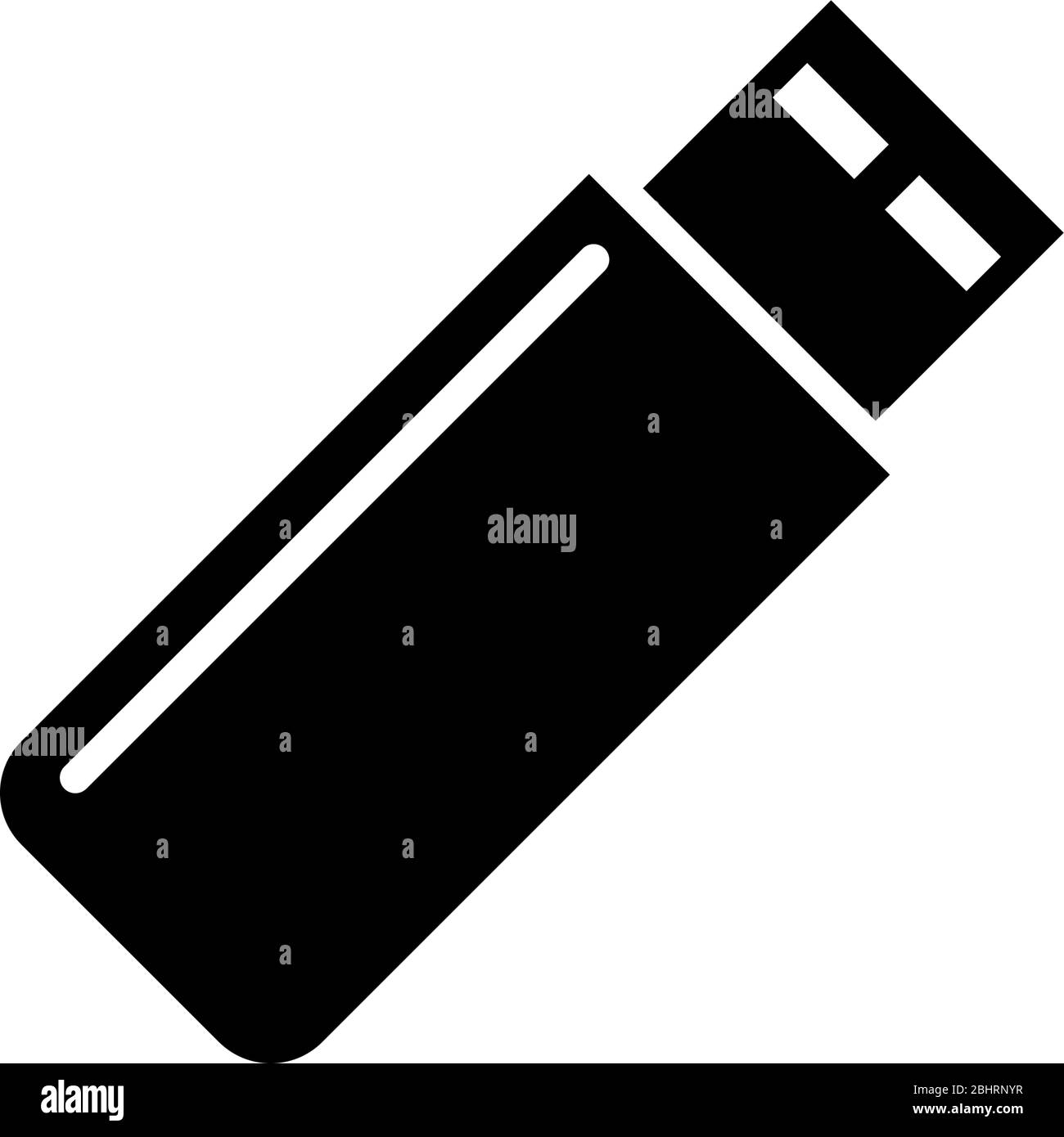 USB Flash Drive, Portable Flash Storage. Flat Vector Icon illustration ...