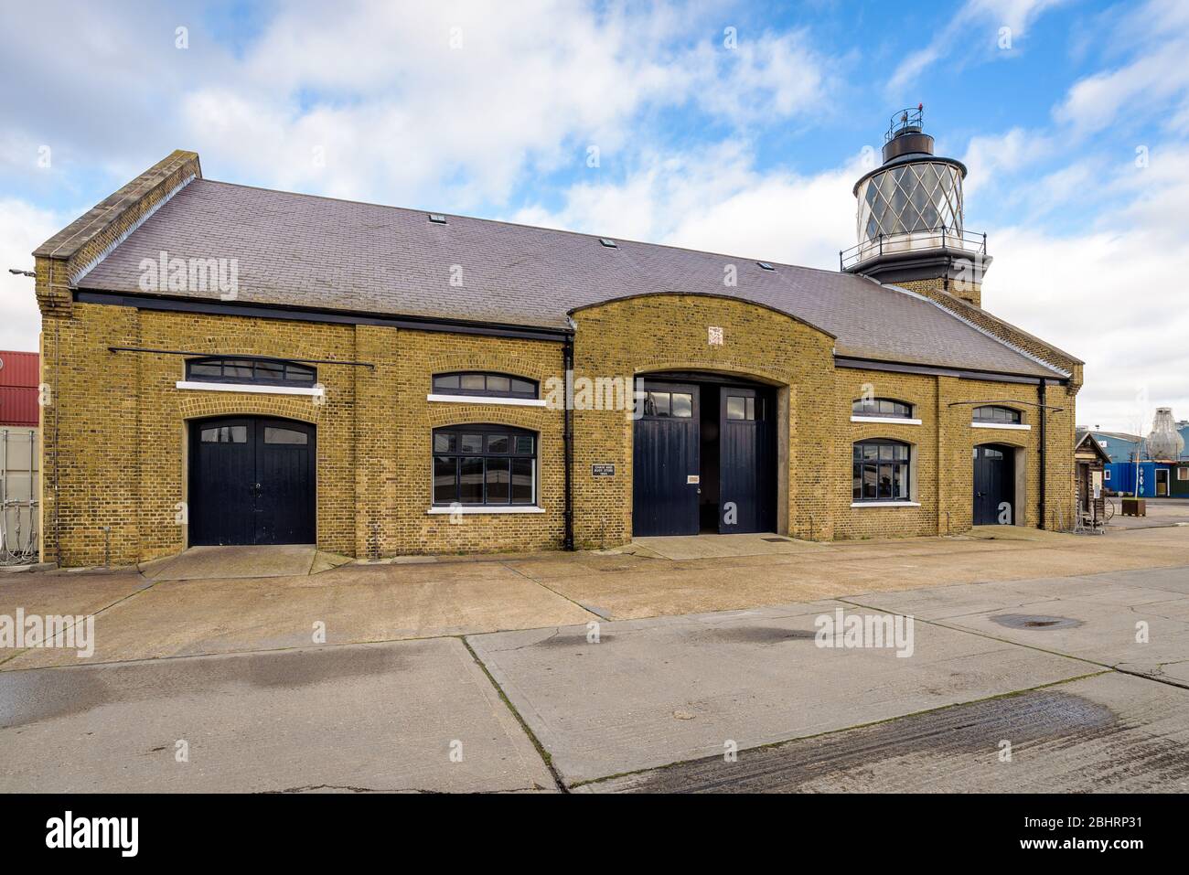 The old Bow Creek Lighthouse at Trinity Buoy Wharf, home to a ...