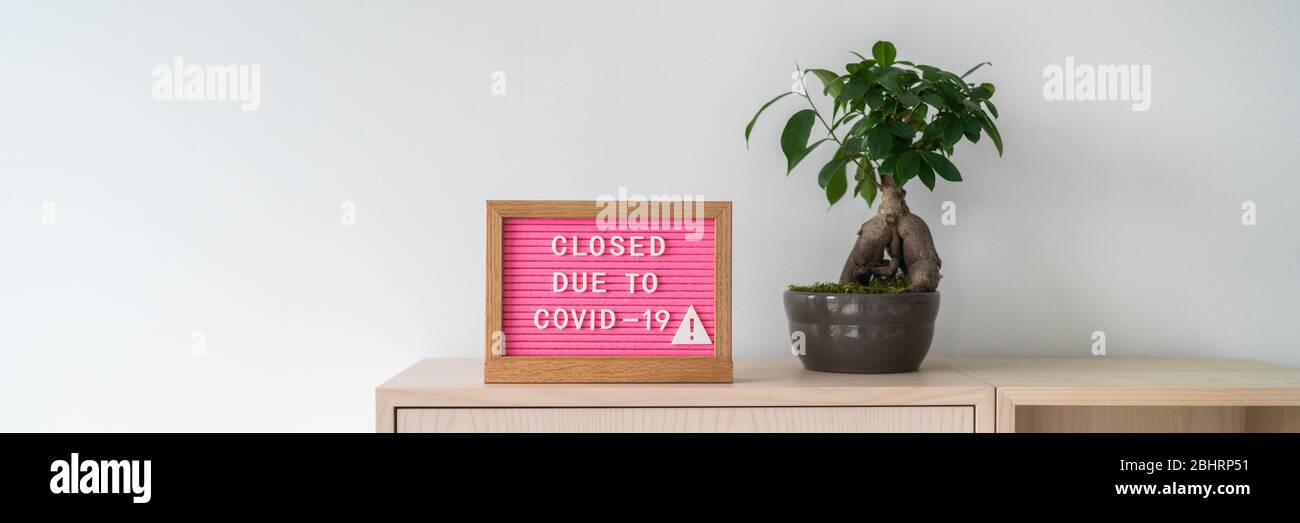 Shop closed closure notice hi-res stock photography and images - Alamy